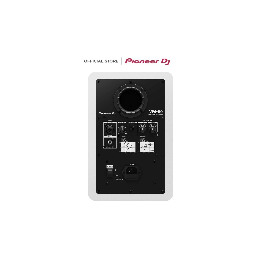 Pioneer DJ VM-50 | 5" Active Monitor Speaker (White)